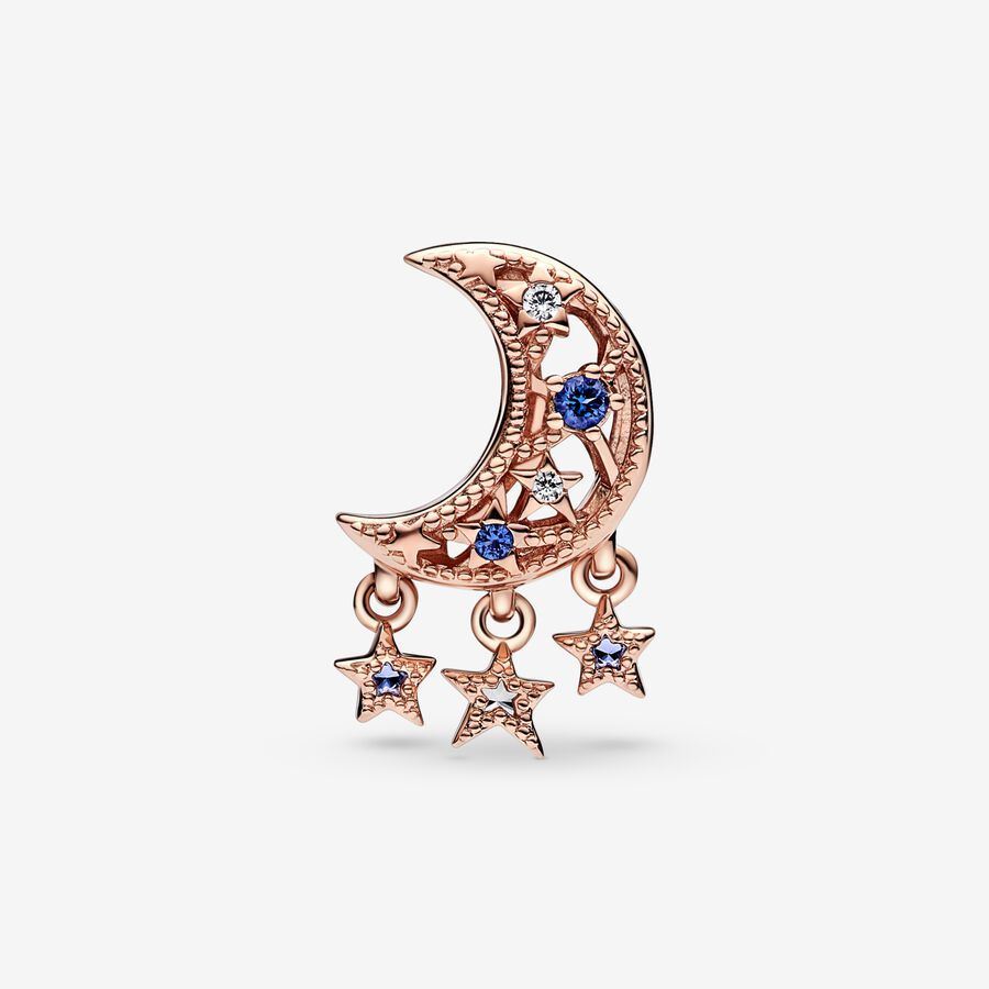 JOYERIA MARTIN AUDEN. Charm Pandora Estrella y Luna Creciente